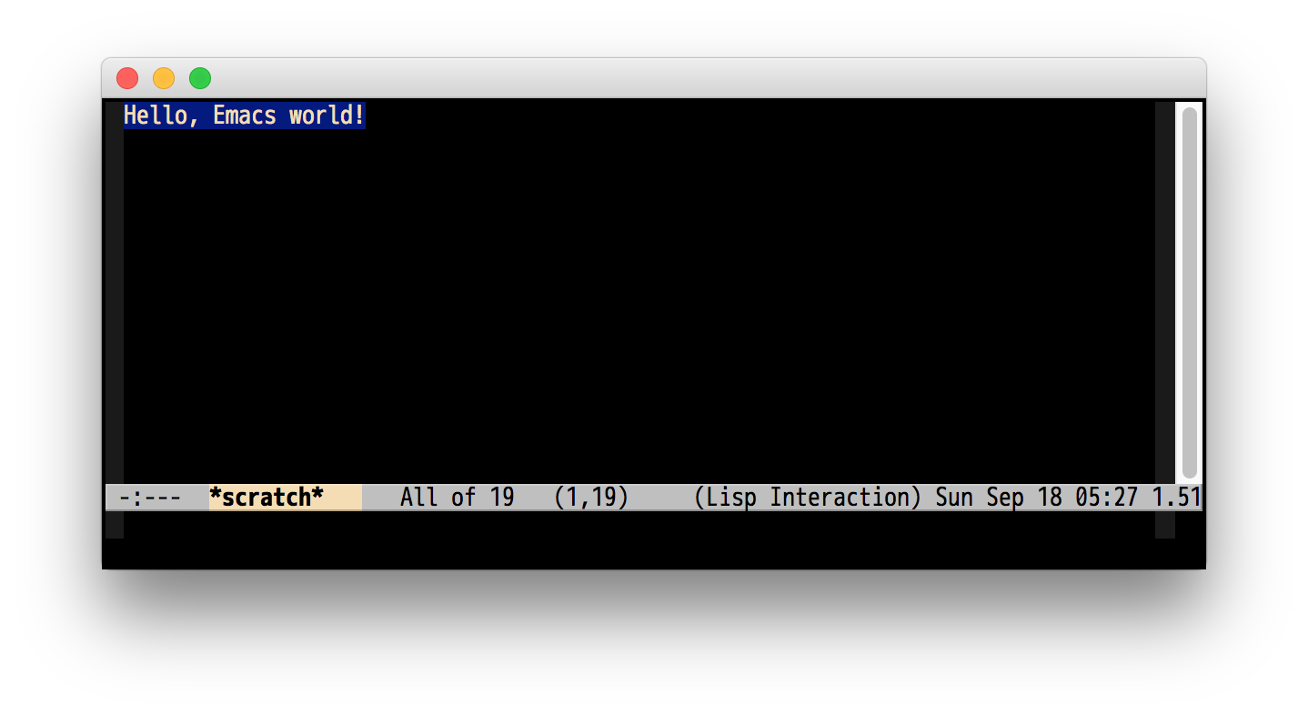 scratchバッファのメッセージを変更or表示しない｜initial-scratch-message | ハングスタック